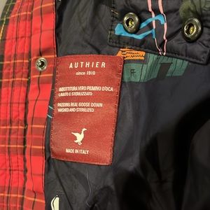 Authier | Jackets & Coats | Authier Tartan Puffer Ski Jacket Made In ...